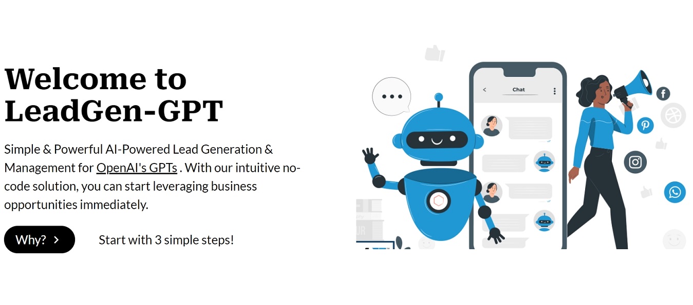 LeadGen GPT | Simple & Powerful AI-Powered Lead Generation & Management Tool for OpenAI's GPTs